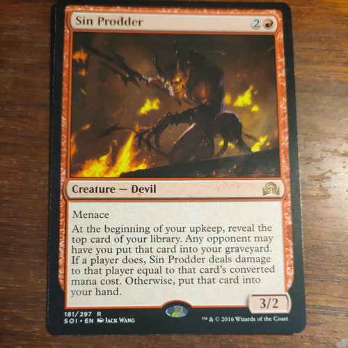 SIN PRODDER Shadows over Innistrad MTG Red Creature — Devil Rare | eBay ...