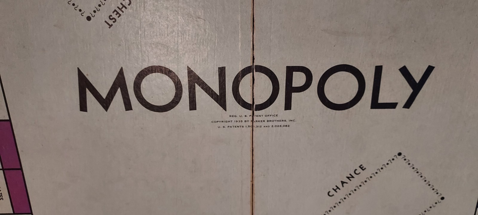 *VINTAGE EARLY 1936 BLUE BOX MONOPOLY GAME BOARD 1933 DARROW BOARD* | eBay