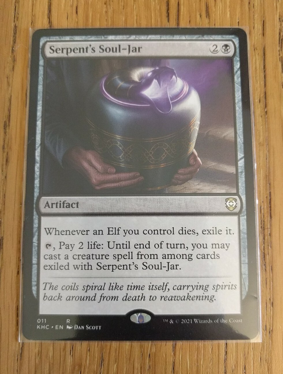 SERPENT'S SOUL-JAR - Kaldheim Commander KHC - MTG Black Artifact Rare ...