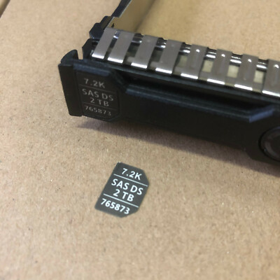 30PCS 651687-001 2.5" Tray Caddy Adhesive Stickers Labels 7.2k SAS DS ...