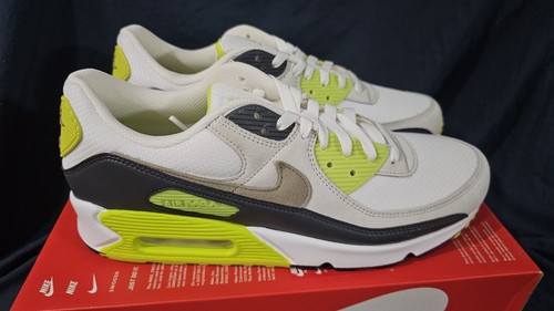 Nike Air Max 90 Sneakers White Khaki Cyber DM0029-107 Mens Size 11 New ...