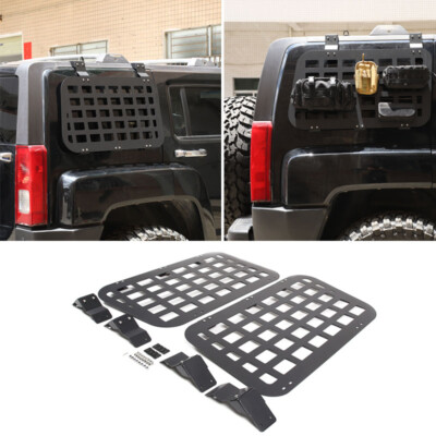 2PCS Exterior Rear Window Glass Armor Cover Accessories For Hummer H3 ...