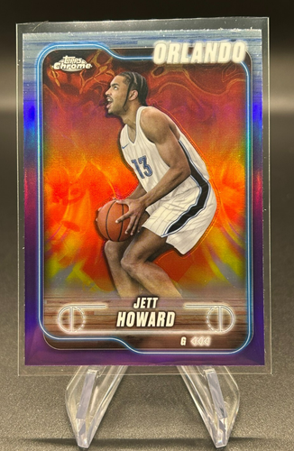 2024-25 Topps Chrome Jett Howard Purple Refractor #1 Orlando Magic | eBay