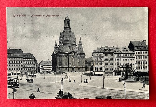 Postcard Dresden 1911 Neumarkt and Frauenkirche with tram (160094 | eBay