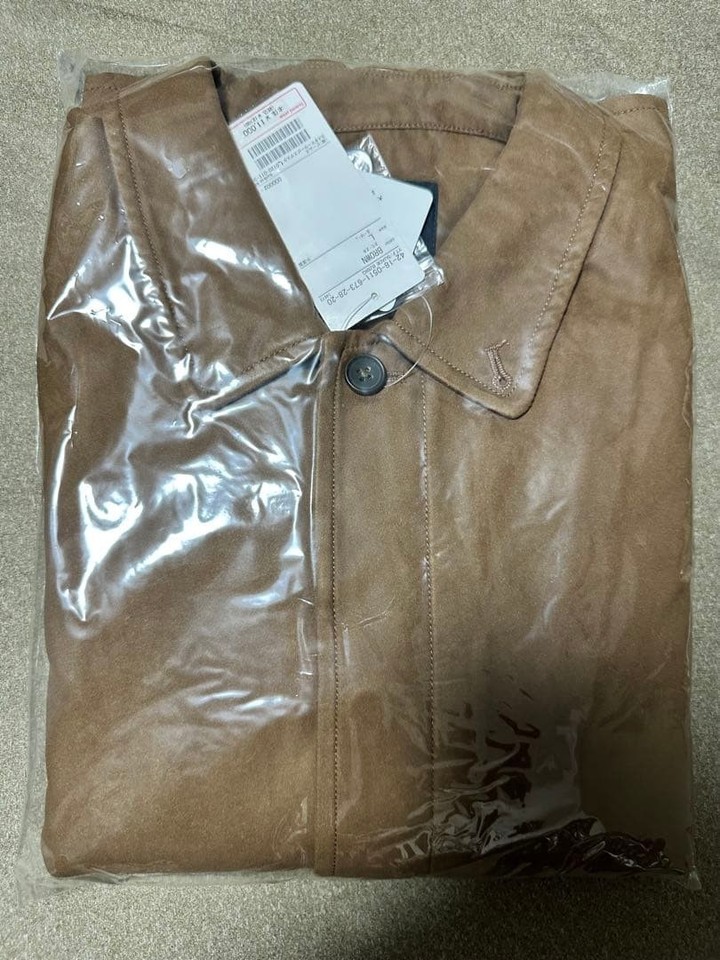 International Gallery BEAMS Faux Suede Big Blouson Jacket L Mint | eBay