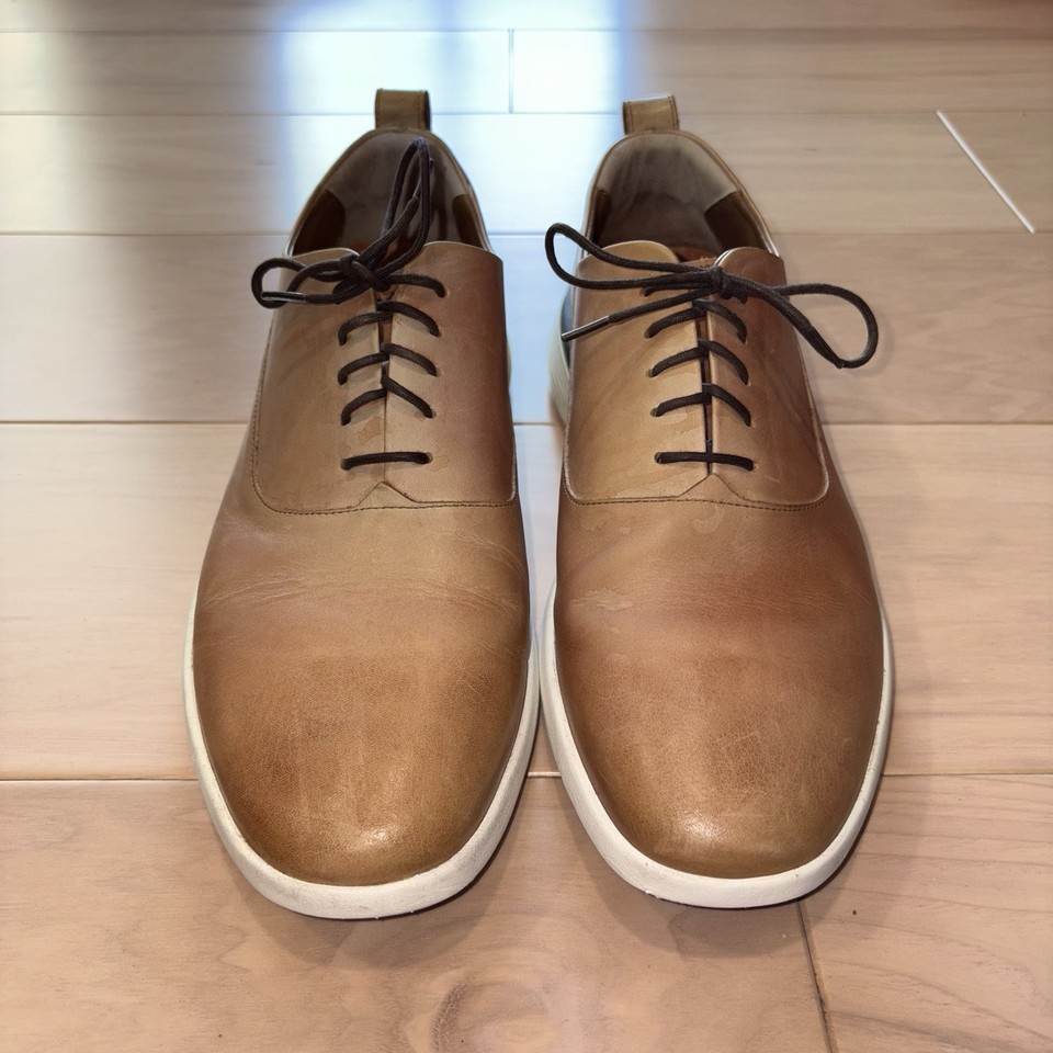 Wolf & Shepherd Crossover Derby Sneakers Shoes Brown Leather Mens Size ...