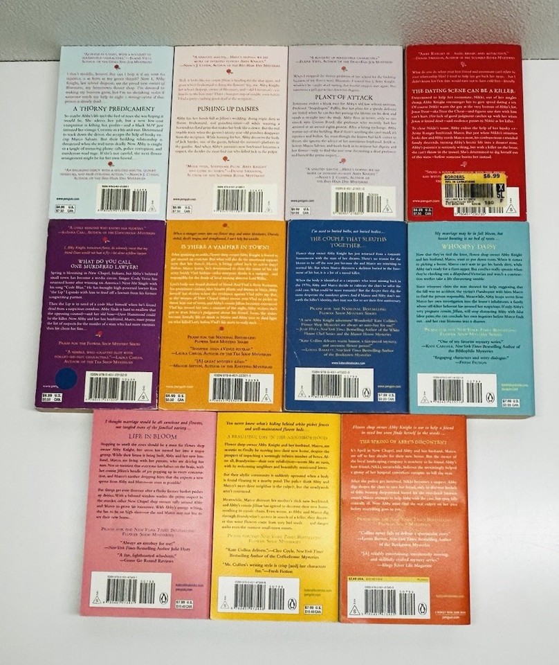 11 FLOWER SHOP MYSTERY Books pb lot~Kate Collins~Yews with Caution ...