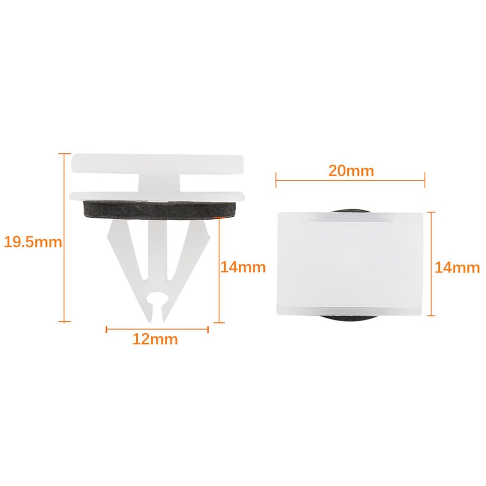 30x Plastic Rivet Fastener Clip for Ford Escape F-150 for Mustang ...