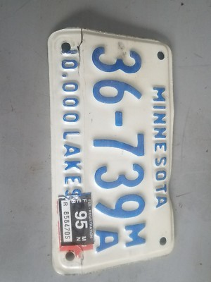 1995 Minnesota motorcycle license plate | eBay