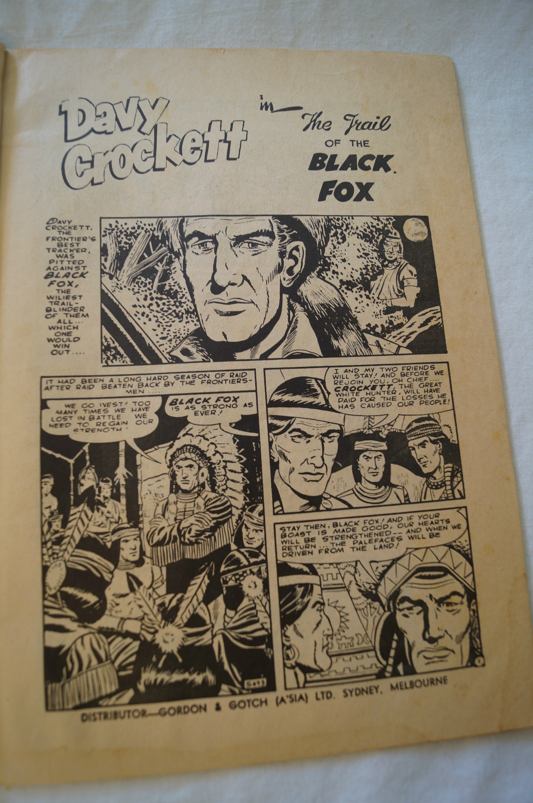 CLASSIC VINTAGE GORDON & GOTCH COMIC - Davy Crockett | eBay Australia