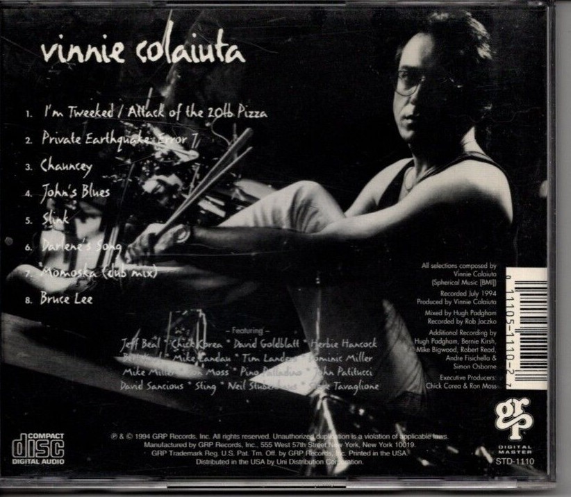 Vinnie Colaiuta by Vinnie Colaiuta (CD, 1997) for sale online | eBay