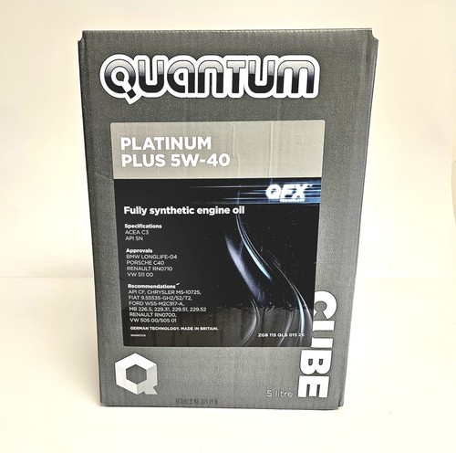 QUANTUM PLATINUM PLUS 5W-40 ENGINE OIL 5L 5 LITRES PORSCHE C40 C3 | eBay UK