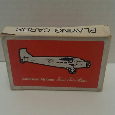 Vtg American Airlines Ford Tri-Motor Airplane Playing Cards | eBay