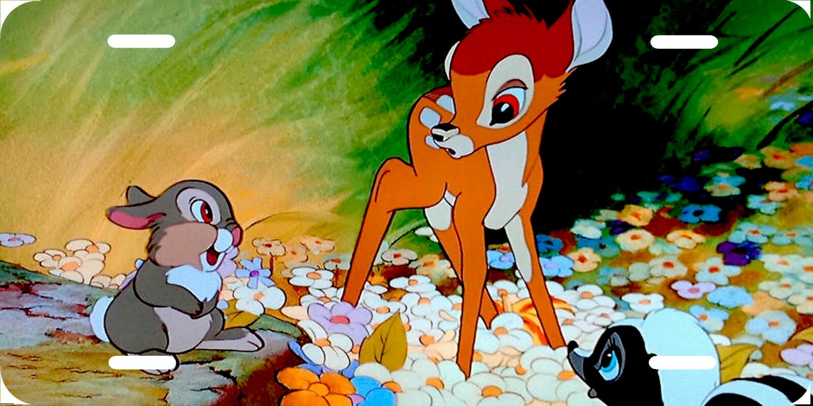 Bambi and Friends, License Plate New Car Tag Metal Aluminum, USA | eBay