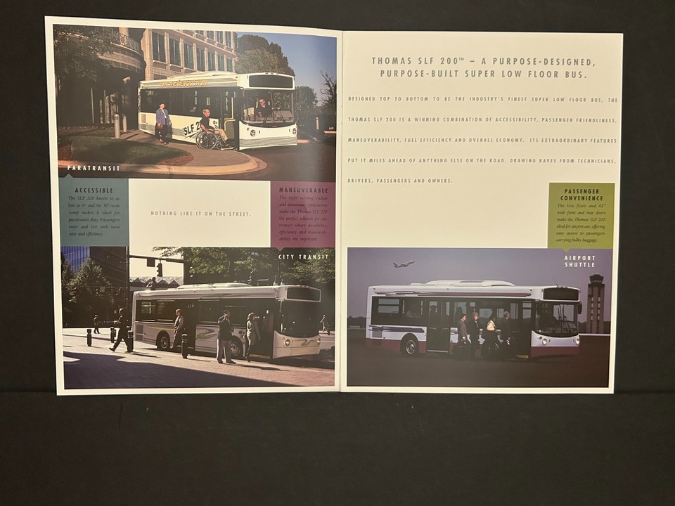 Thomas Built Buses - SLF 200 Model - Bus Sales Brochure 2000 | eBay