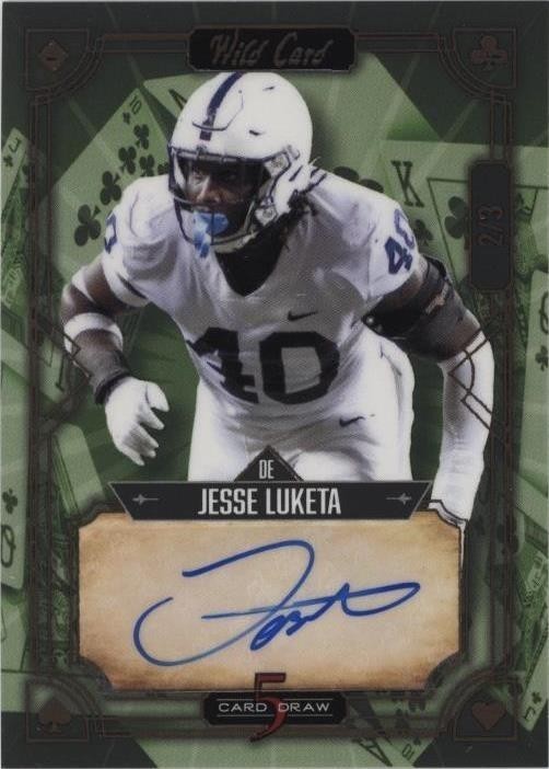 2022 Wild Card 5 Card Draw Promo - Classic Jesse Luketa #5CDCL-P23 ...