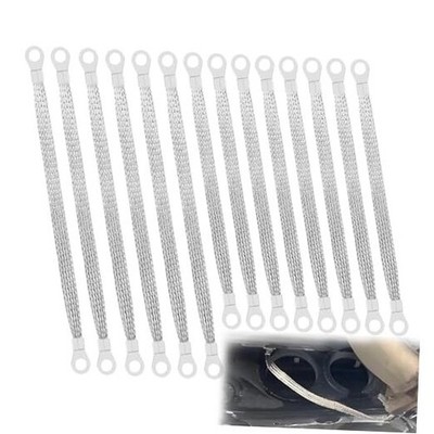 14 Pcs Engine Ground Straps Kit 10" / 12" Braided 14 Pcs (8×10in + 6× ...