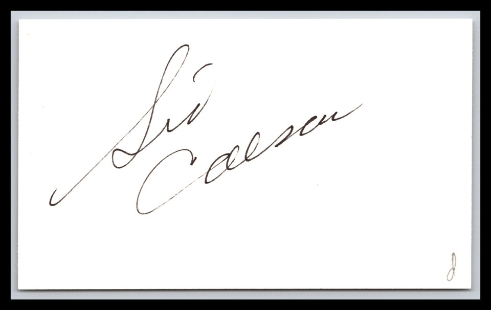 Sid Caesar - Comedian - 3x5 Card - Signed / Autograph (d) | eBay