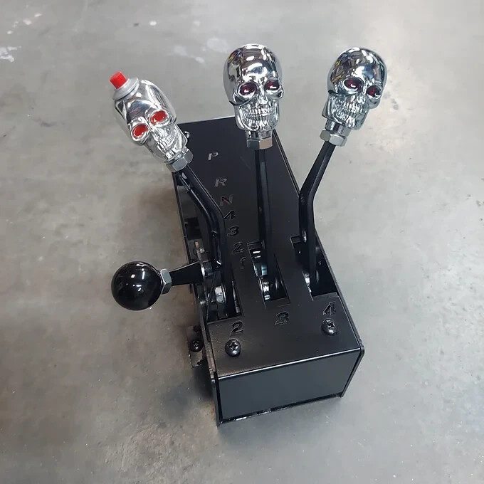 Lightning Rod Shifter With skulls for 700R4/2004R #1080SS | eBay