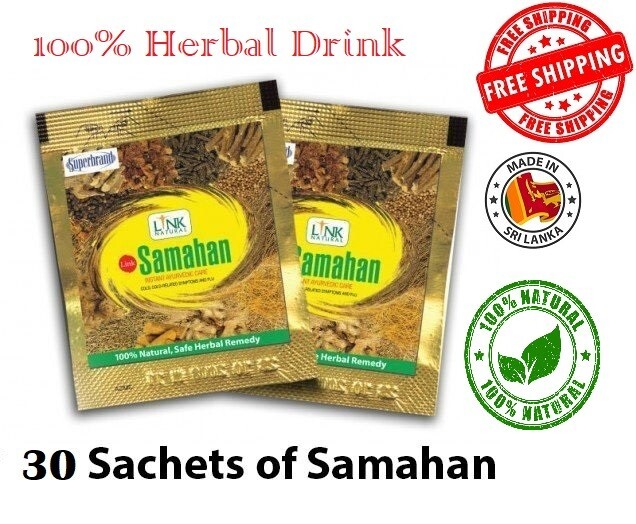 30 SAMAHAN Ayurveda Herbal Tea 4g Natural Drink for Cough & Cold flu ...