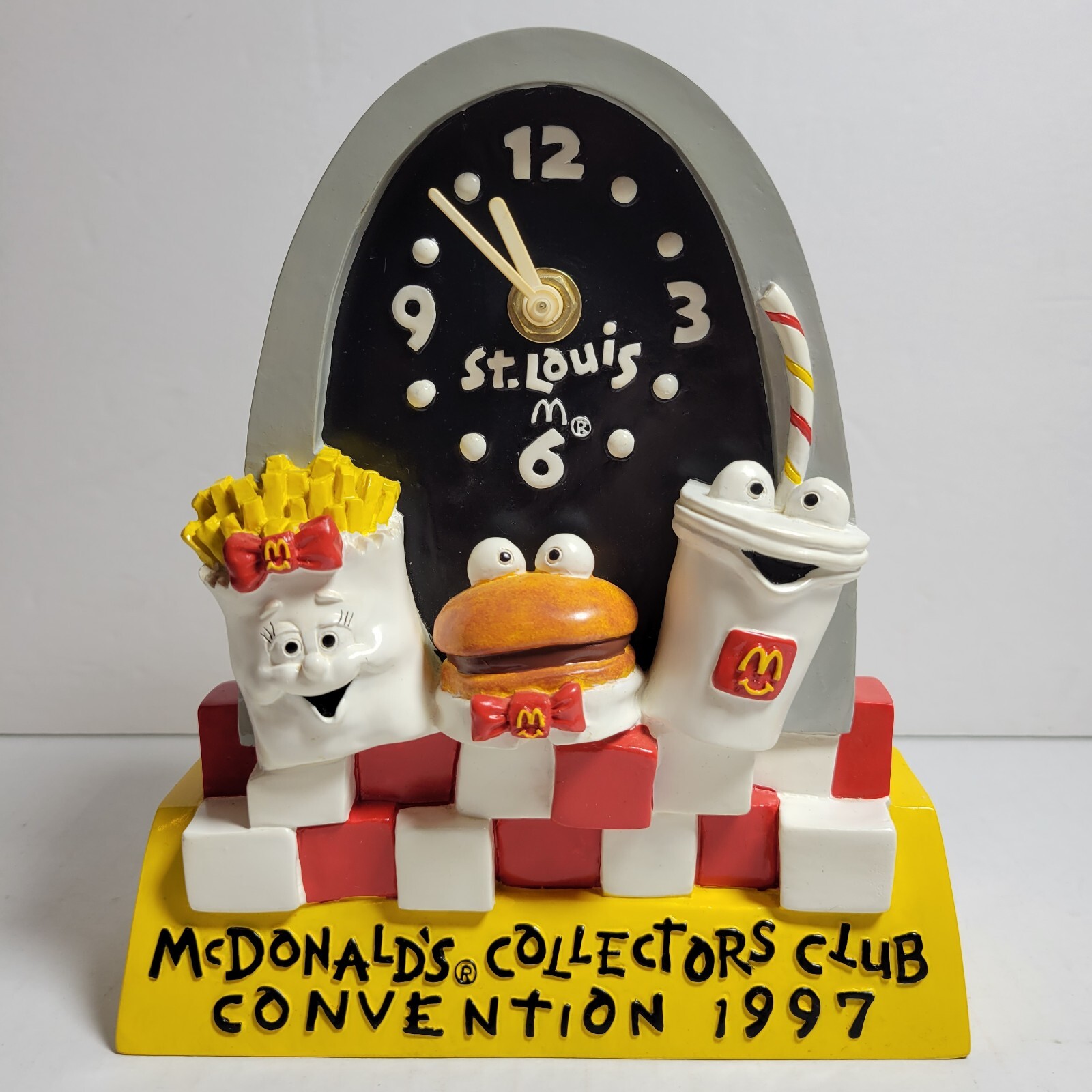 RARE McDonalds 1997 Collectors Club Convention Clock St Louis Missouri ...