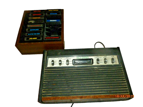 Sears Tele-Games Heavy Atari 2600 Console & 12 Games Lot Superman ...