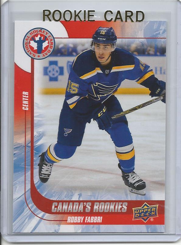 2015-16 Upper Deck UD Robby Fabbri Rookie Card RC #8 NHCD Mint | eBay