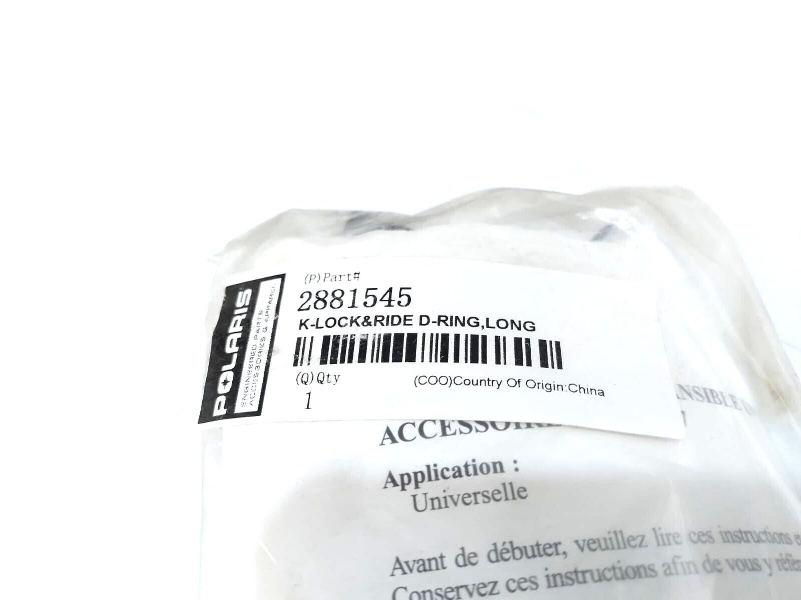 nos Genuine Polaris ATV Ranger General Crew XP 11-23 Lock & Ride D-Ring ...