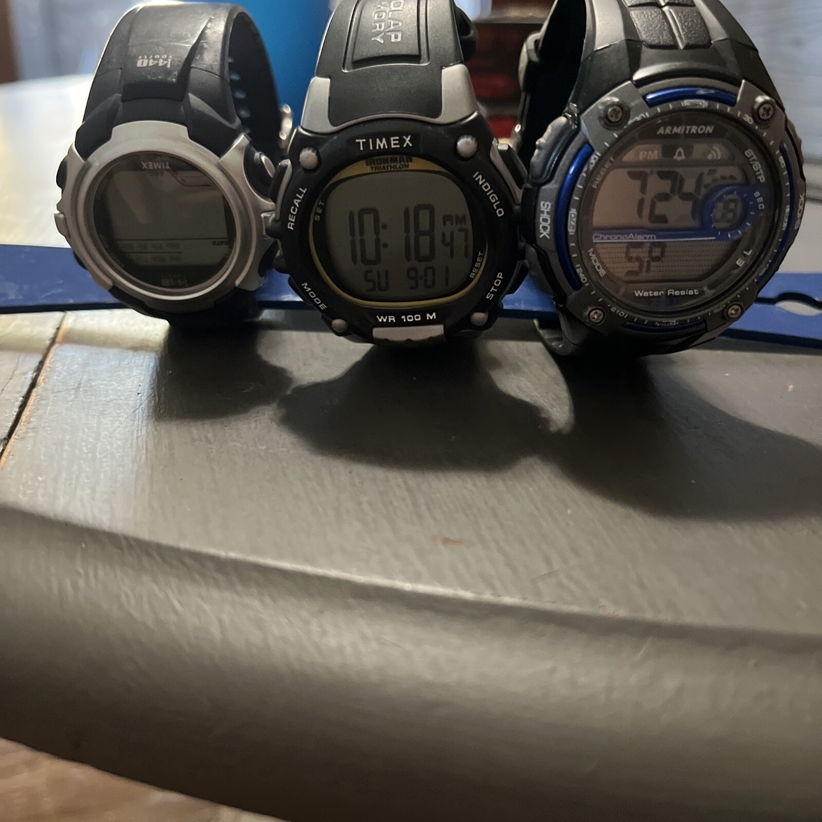 Great Digital Sportsman Watches - 2 Timex And 1 Armitron - 1 Needs ...