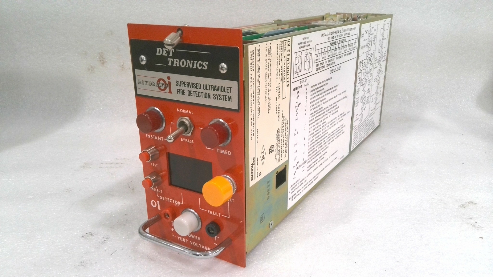 DET-TRONICS R7302B1001 SUPERVISED ULTRAVIOLET FIRE DETECTION SYSTEM ...