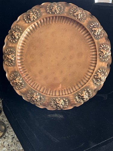 GREGORIAN COPPER DIMENSIONAL PLATTER - VINTAGE - 14" | eBay