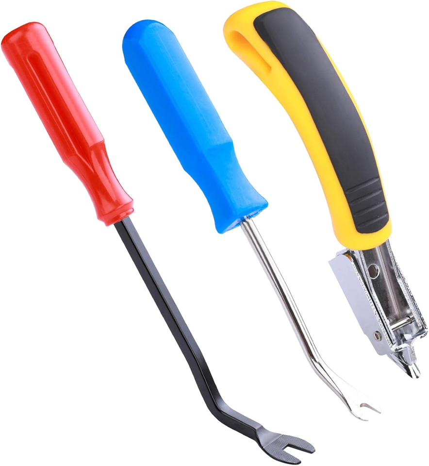 3PCS Upholstery and Construction Staple Remover with Tack Puller Tool ...