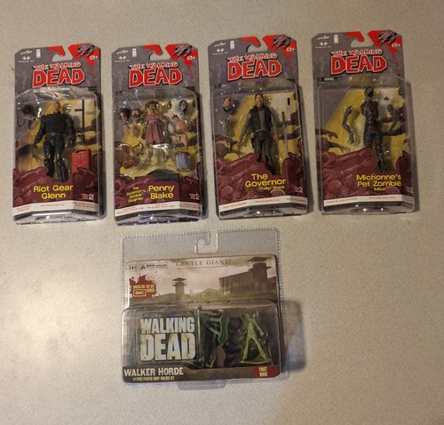 Complete Set of 4 - 2013 The Walking Dead Action Figure Series 2 +Wave ...