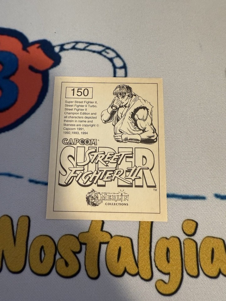 1994 Super Street Fighter II Balrog #150 Very Rare Sticker | eBay