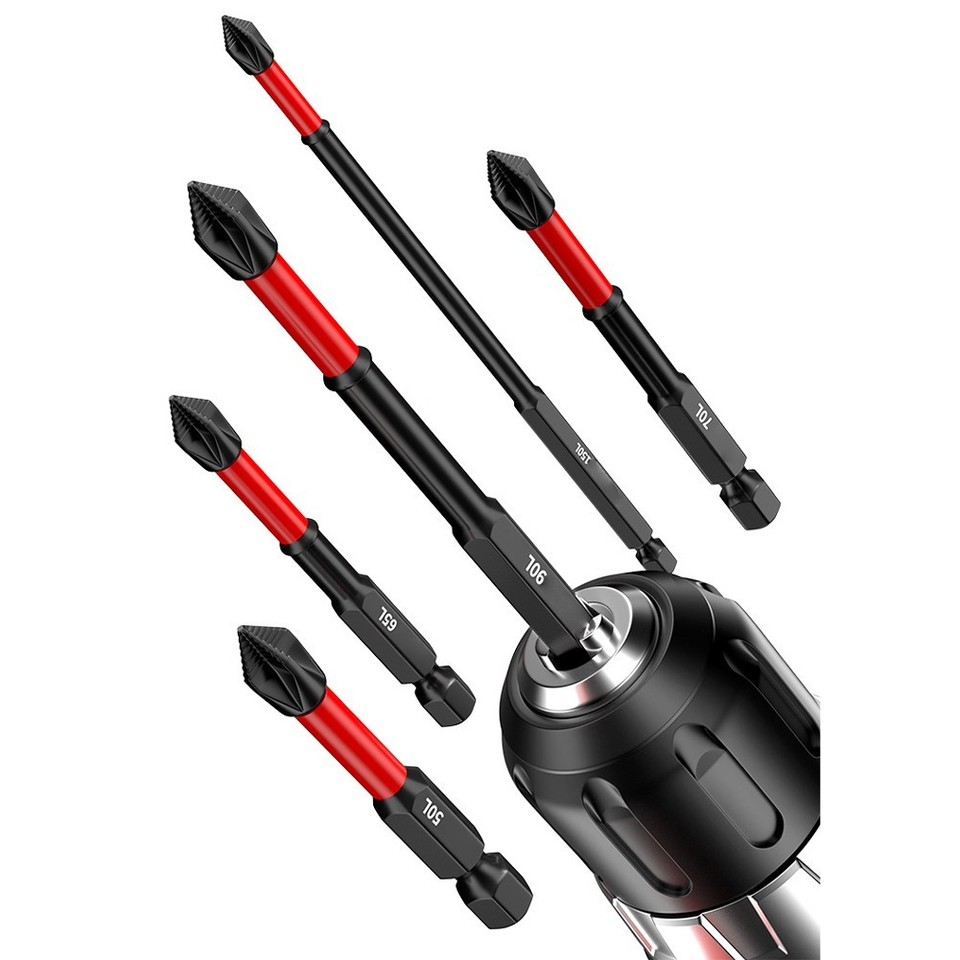 High Torque PH2 Magnetic Screwdriver Bit Set for Industrial Use 10 Pack ...