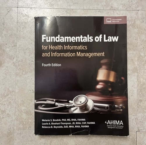 Fundamentals of Law for Health - Paperback - Brodnik Melanie S. - 4th ...