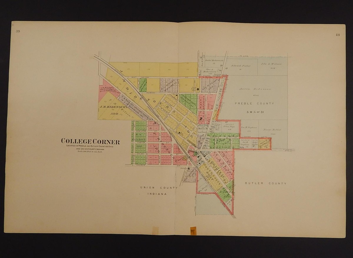 Map Of Preble County Ohio