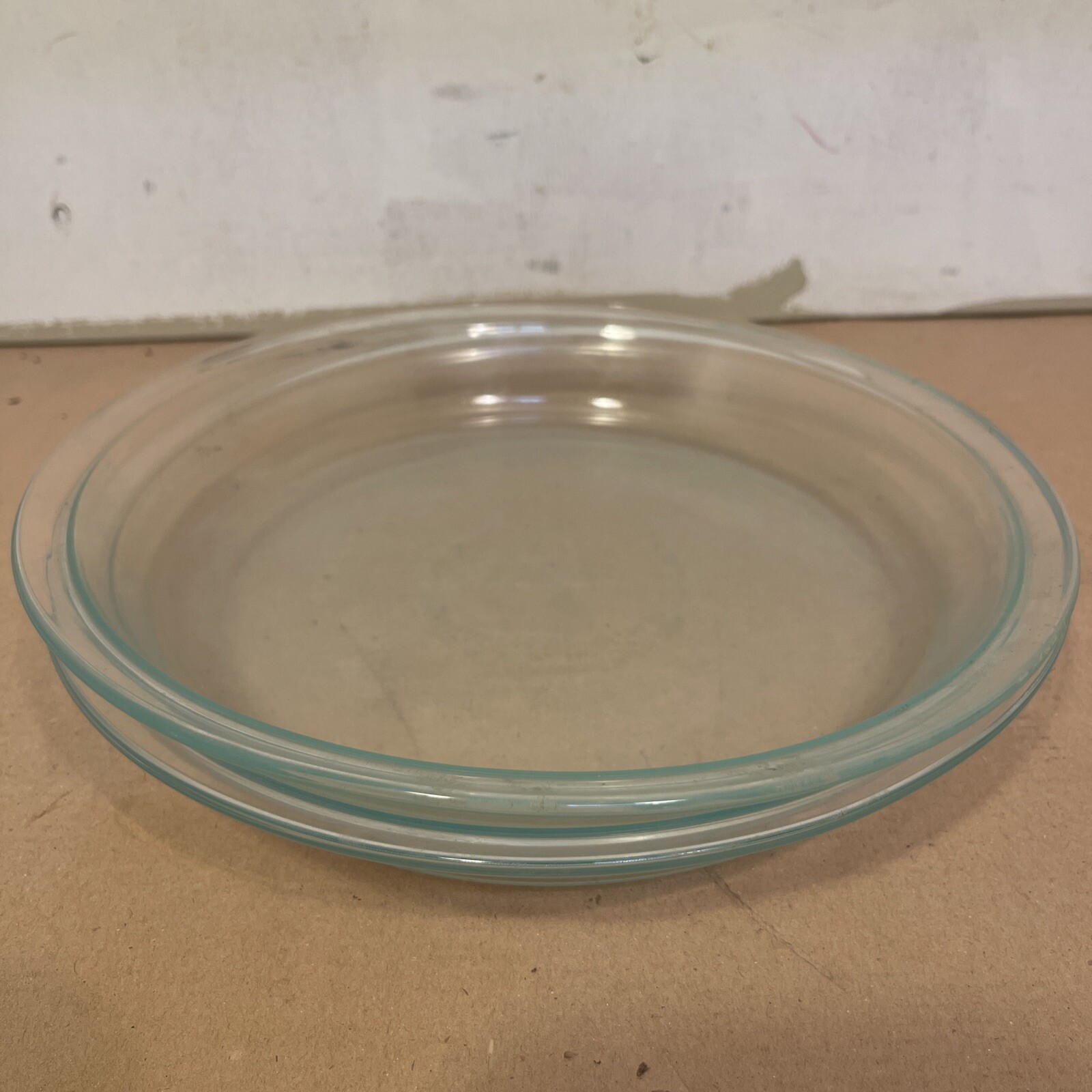 Vintage Pyrex 209 9" inch Pie Plates Clear Glass (Set of 2) | eBay