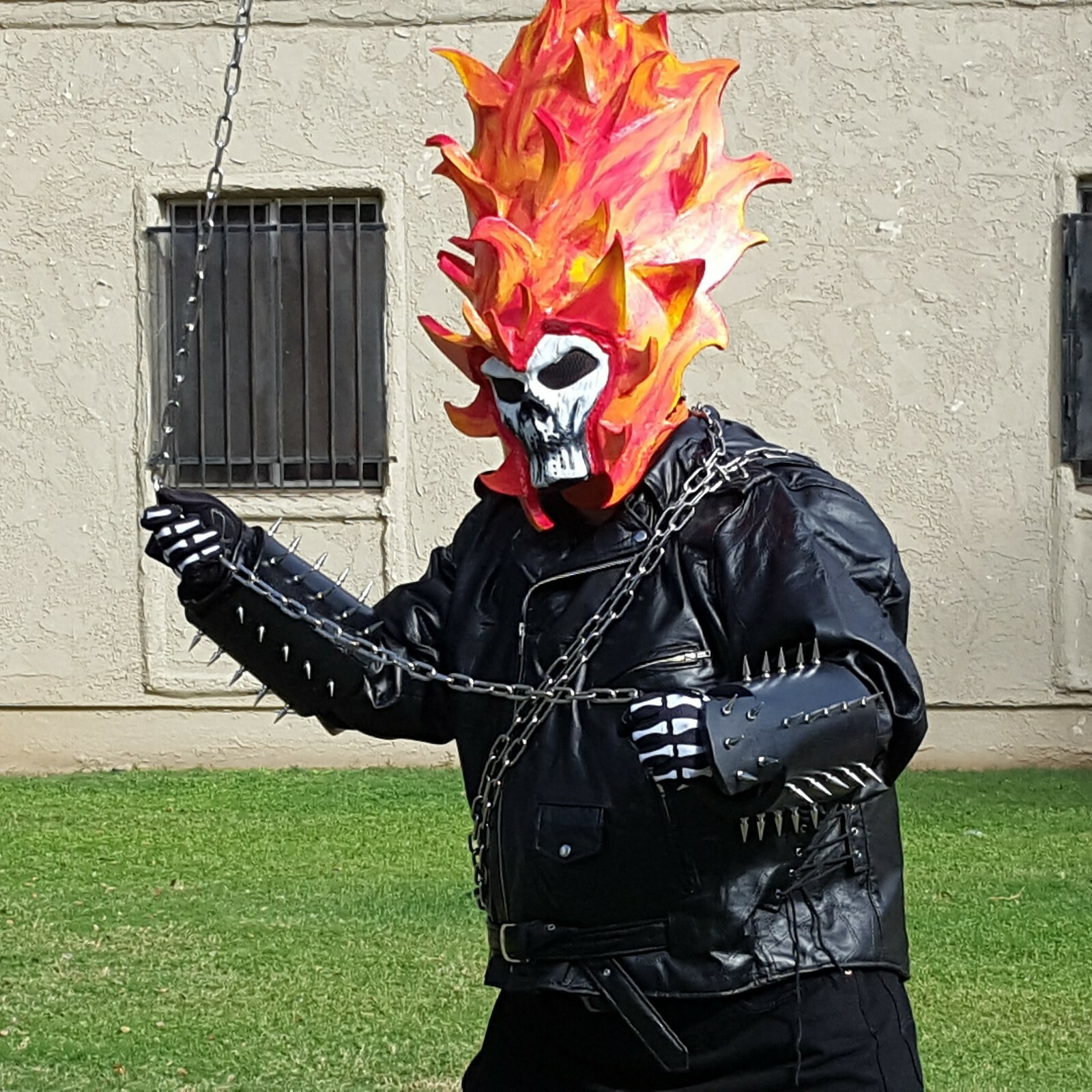 "One of a Kind" Cosplay Ghost Rider Mask...HANDMADE - Gem