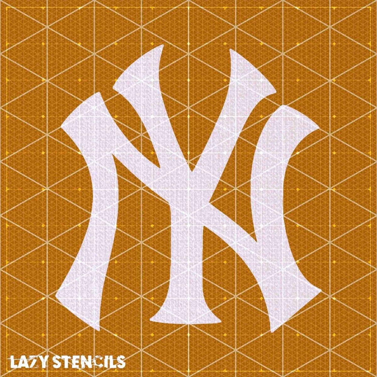 Yankees Logo Stencil New York Yankees Outlined 3d Logo By Spencer 3D