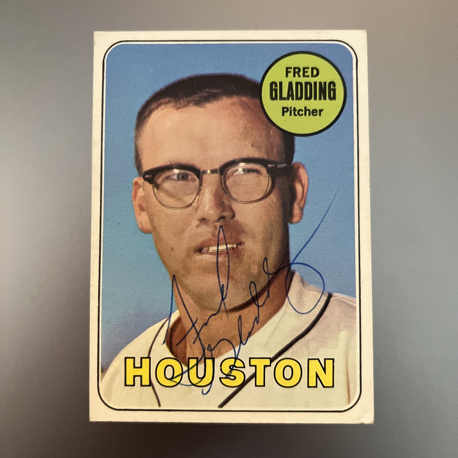 FRED GLADDING 1969 TOPPS AUTOGRAPHED SIGNED AUTO BASEBALL CARD | eBay