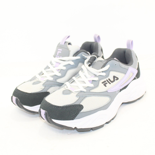 FILA womens lace up athletic shoes size 6 M gray & lilac leather ...