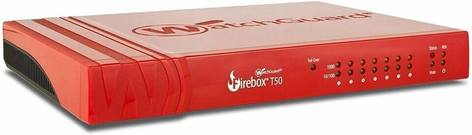 WatchGuard Firebox T50, Security Appliance 7 Ports, 10Mb LAN, 100Mb LAN ...