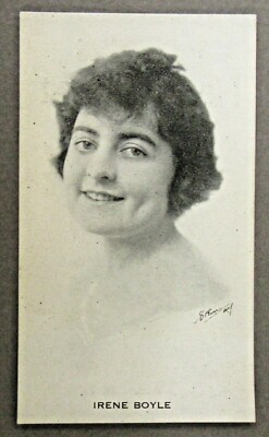 rare c.1915 IRENE BOYLE silent movie star card THEDFORD'S Chattanooga ...