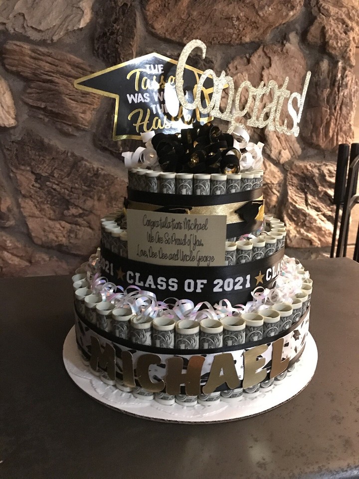 Graduation Money Cake Customized For Any Occasion Or Theme | eBay
