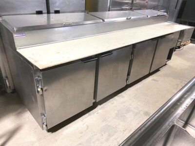 Prep Table/ Beverage Air DP119 Pizza Prep Table/ 4 Doors/ 119" New ...