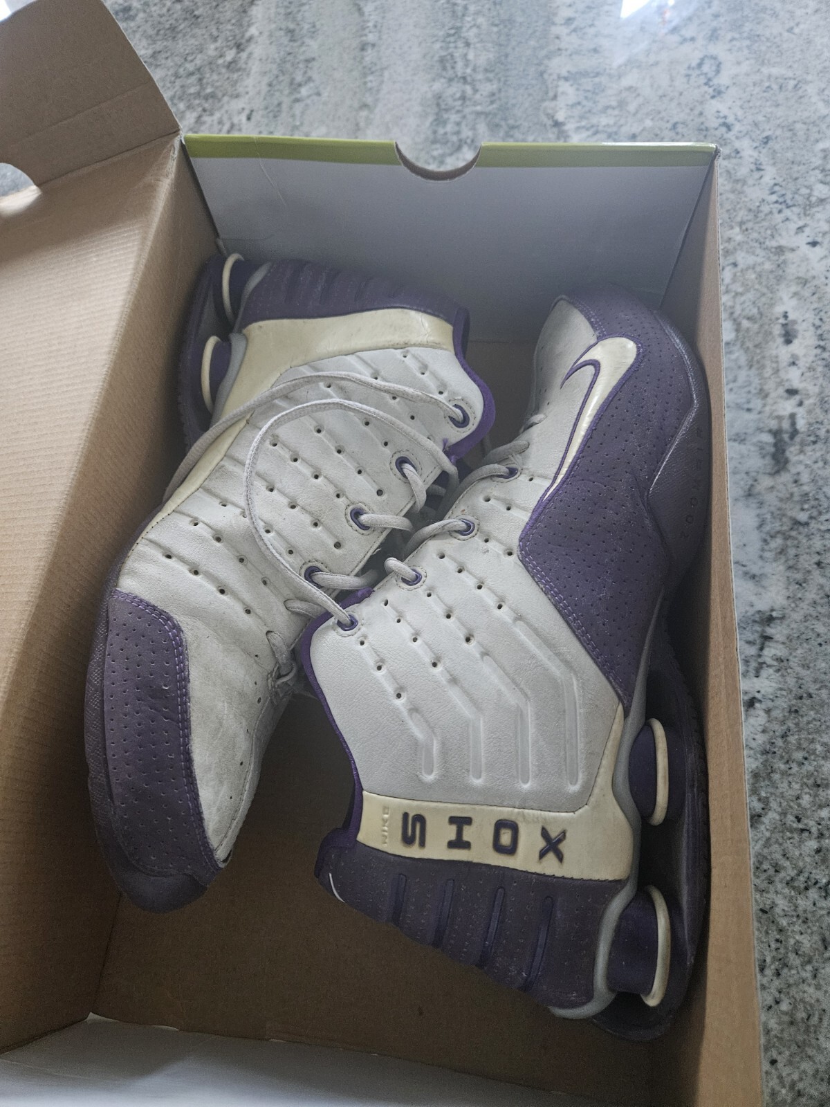 Mens Vintage Nike Shox Elevate TB Basketball Shoes Si… - Gem