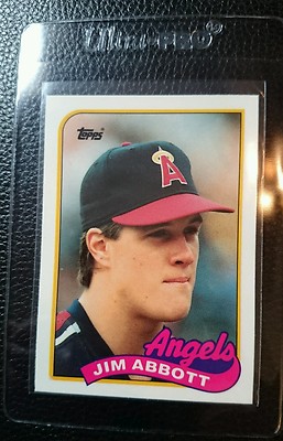 1989 TOPPS TRADED #2T JIM ABBOTT ROOKIE CARD RC CALIFORNIA ANGELS GEM ...