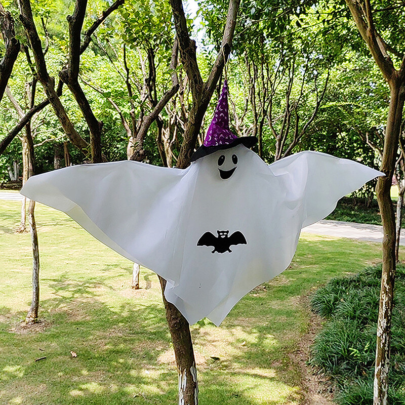 Halloween Ghost Outdoor Decoration Pendant White Floating Ghost Hanging ...