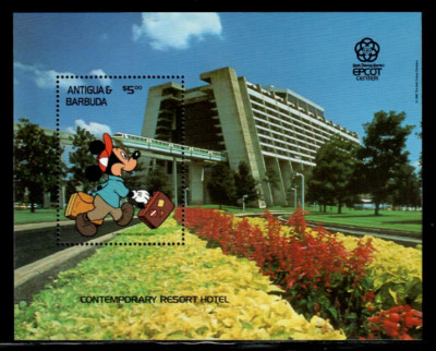 Antigua 1988 - Disney Epcot Center - Souvenir Stamp Sheet - Scott #1126 ...
